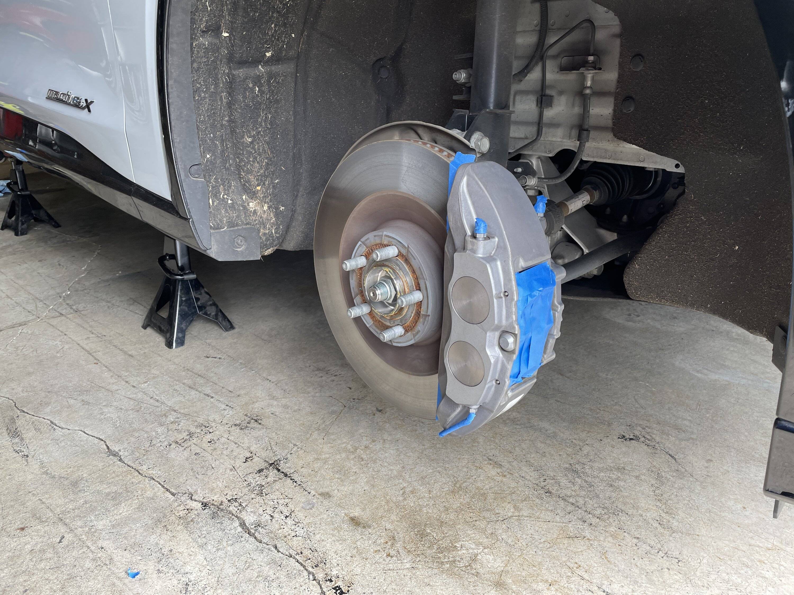 Painted brake calipers on my Premium (pic heavy) | MachEforum - Ford ...