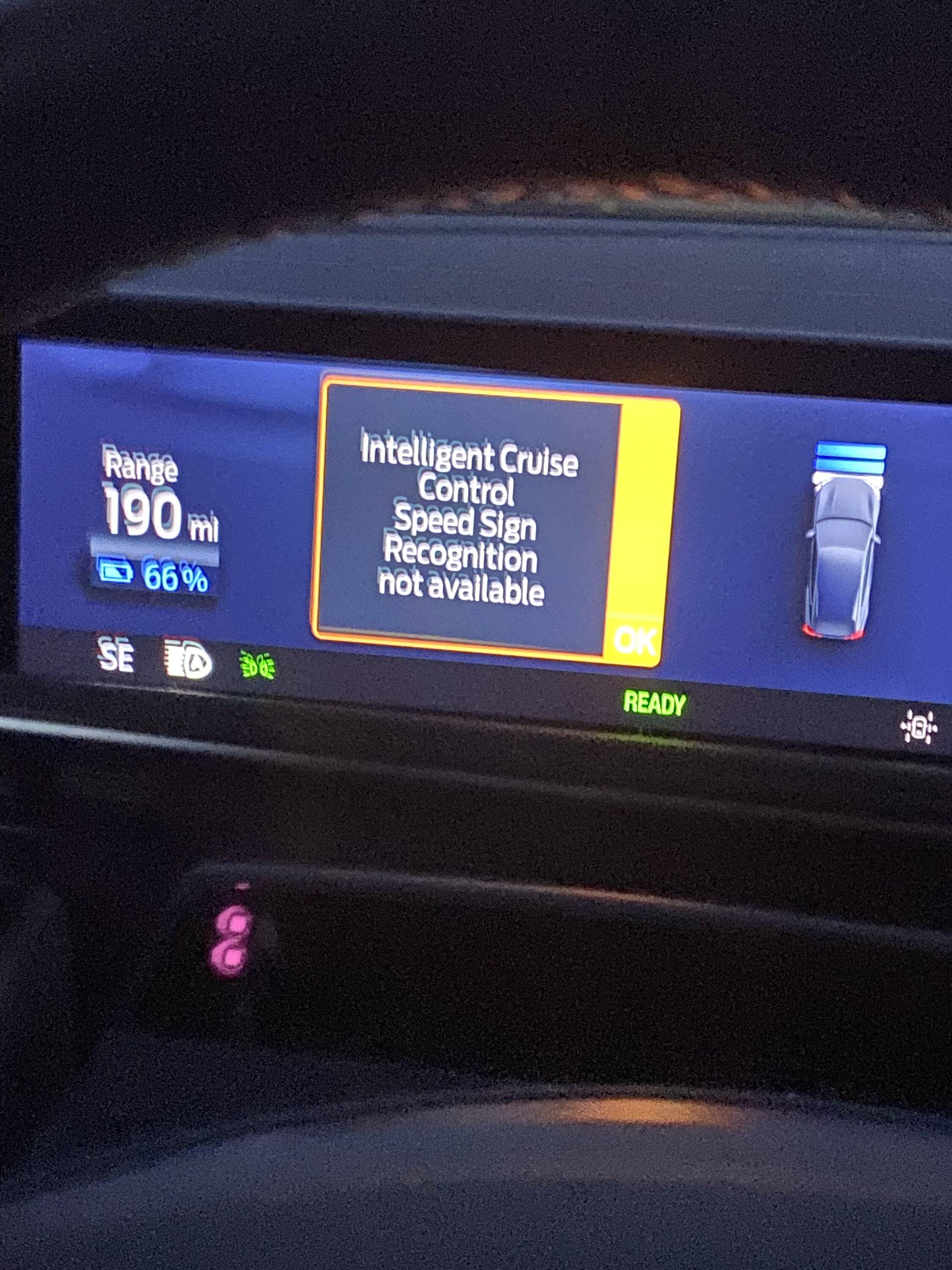 Speed limit sign recognition not available after latest update (23 ...