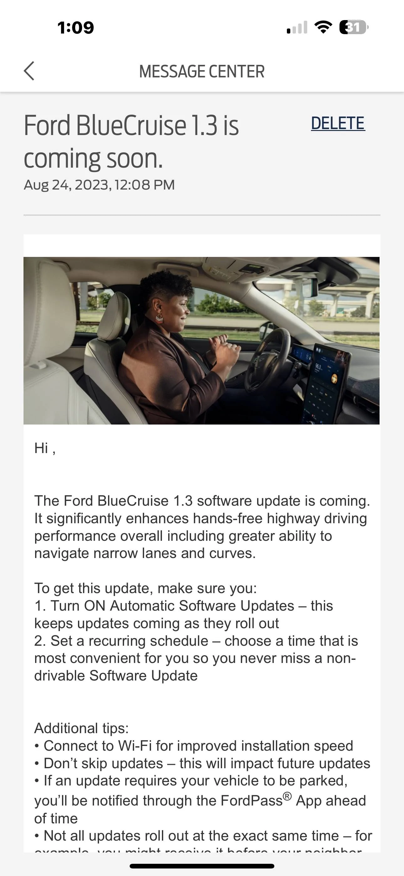 August 31st, and no BlueCruise 1.3 | MachEforum - Ford Mustang Mach-E ...