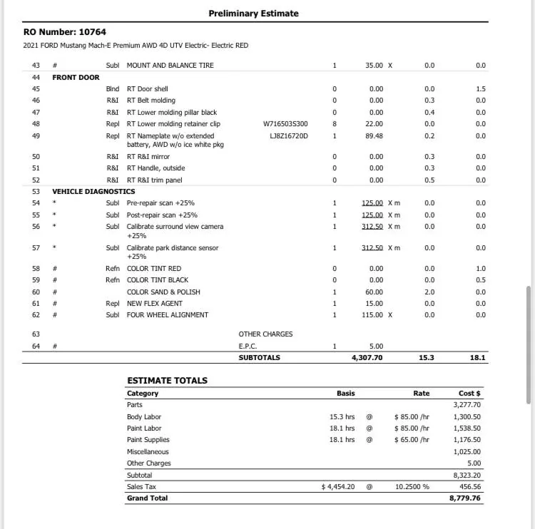 Bodyshop Raises Estimate from $3,000 to Almost $9,000 - Are they Full ...