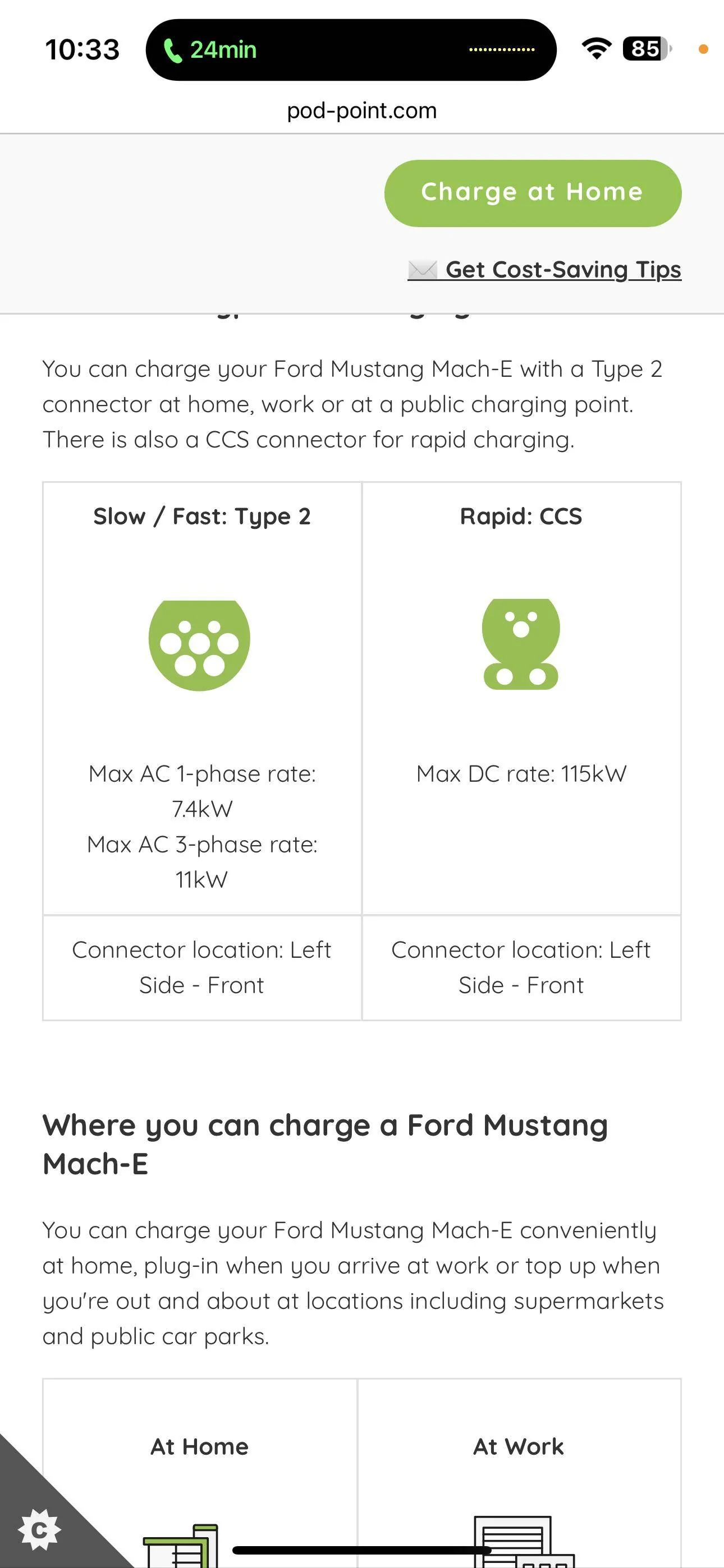 Max charge rate for a level 2 charge for the MachE | MachEforum - Ford ...