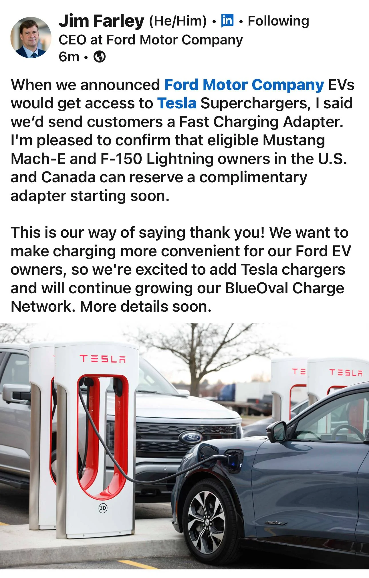Ford to Offer Complimentary Tesla Supercharger Adapter to Eligible Mach ...