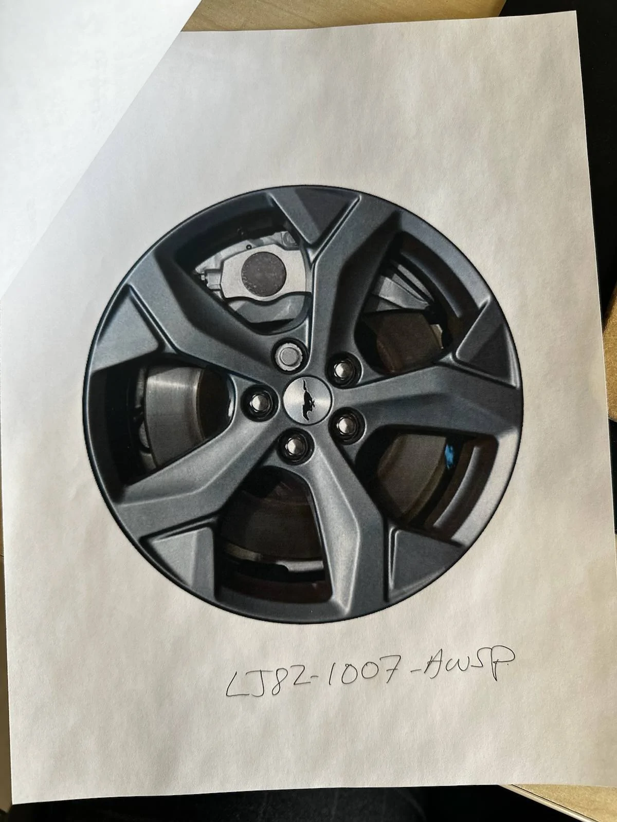 FYI - This is what a LJ8Z-1007-AWSP Rim looks like | MachEforum - Ford ...