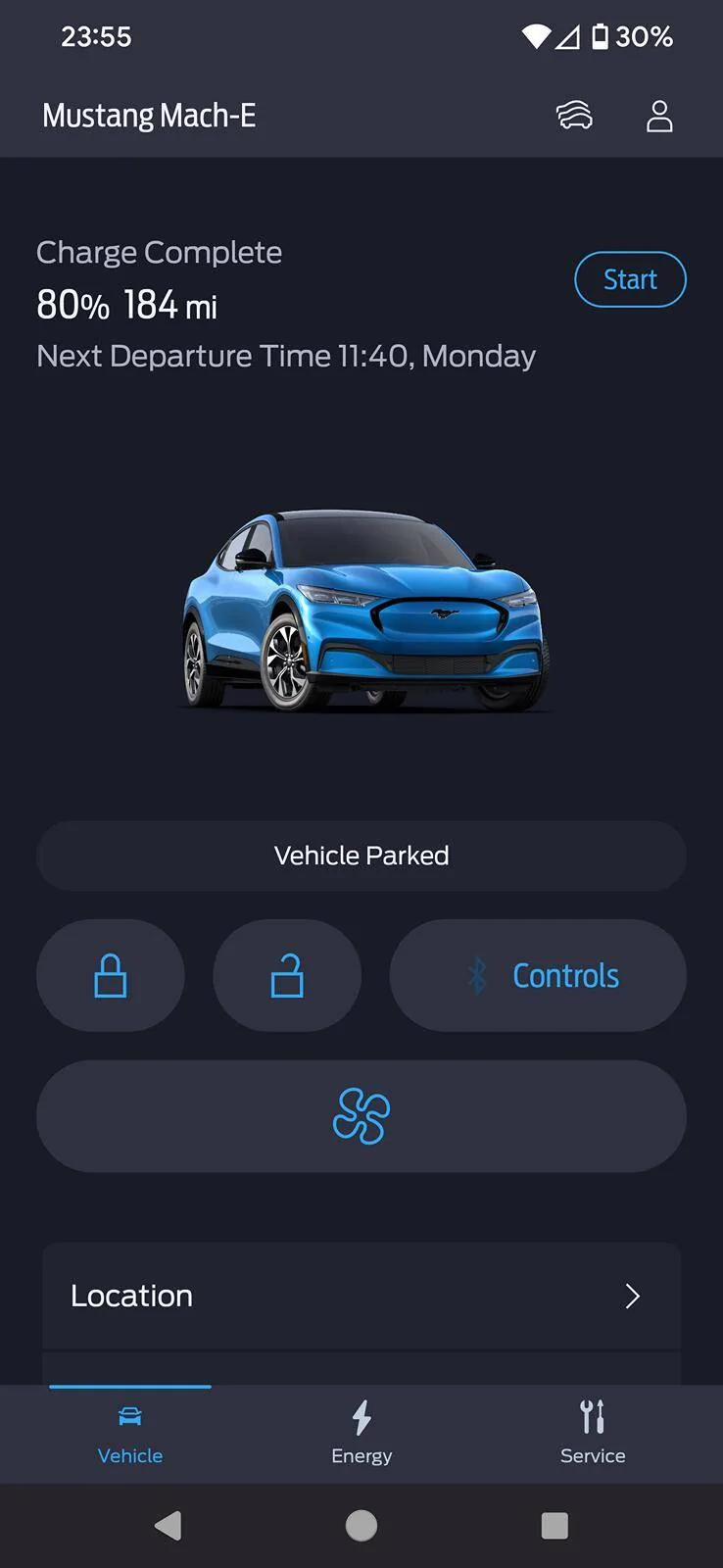 'Charge to 100%' missing on new Fordpass, slider is poor replacement ...