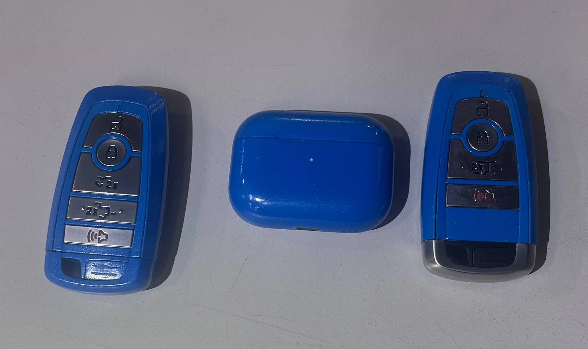 I got a little bored with the black key fobs… painted mine blue ...
