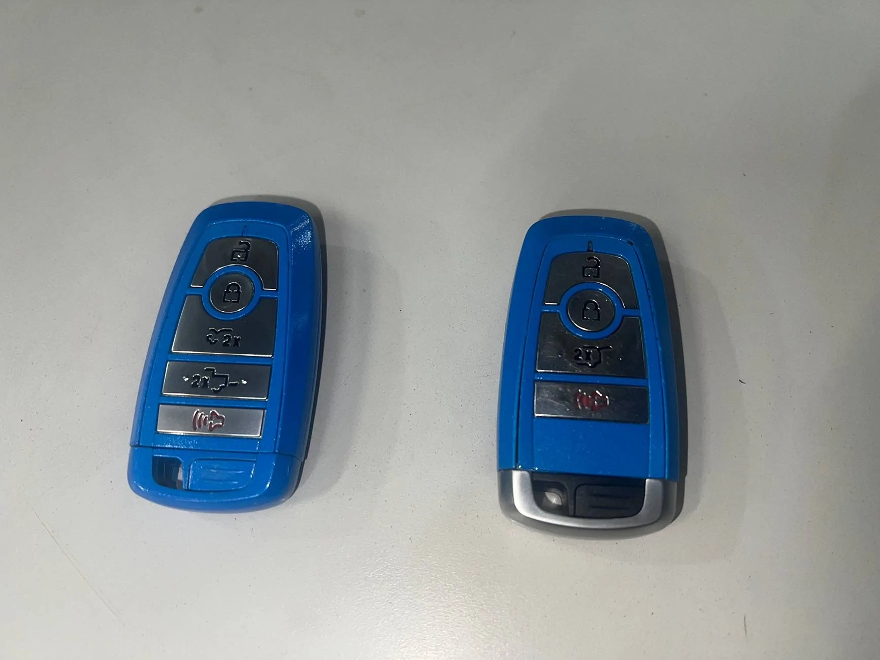 I got a little bored with the black key fobs… painted mine blue ...