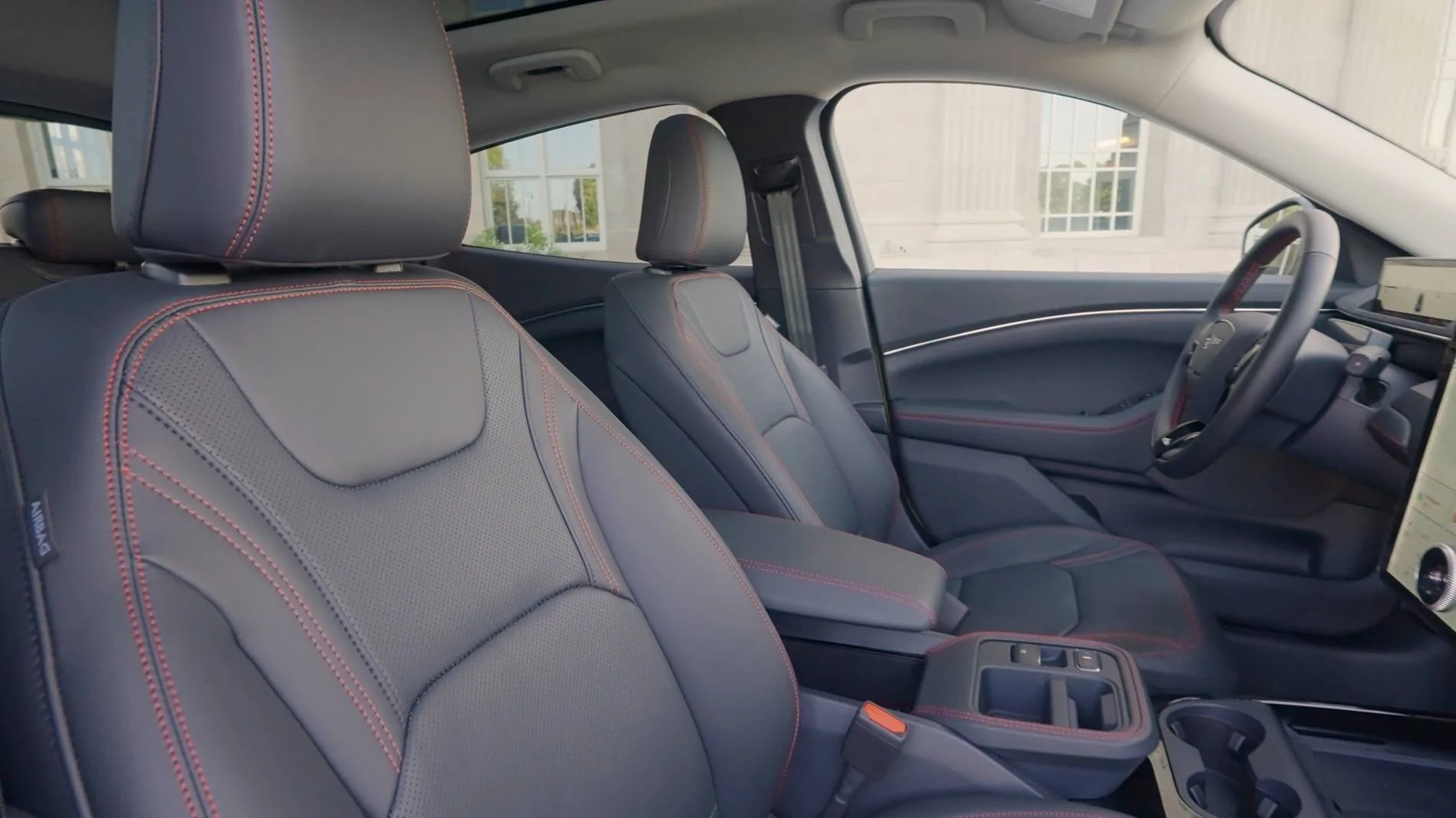 2025 Mach-E Interior Photos: showing new features, including new ...