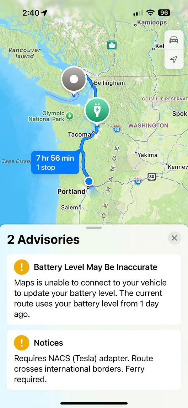 NACS Fast Charger Routing now Available for Ford Customers via Apple ...