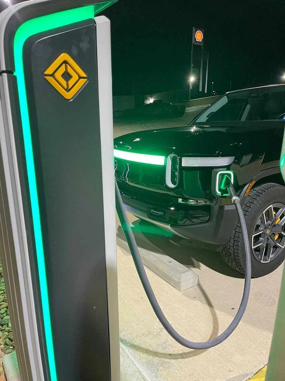 Map of Rivian Adventure Network (RAN) charging sites open to all EV's ...