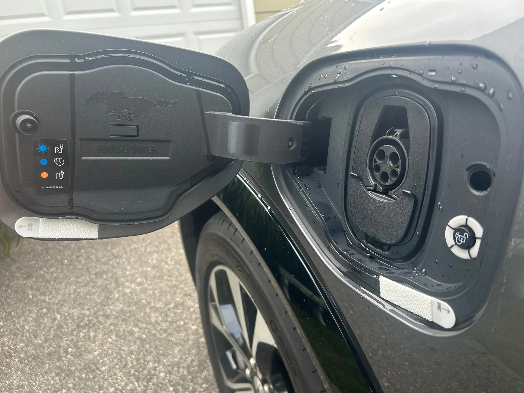 Charging port door pin receiver fell off! | MachEforum - Ford Mustang ...