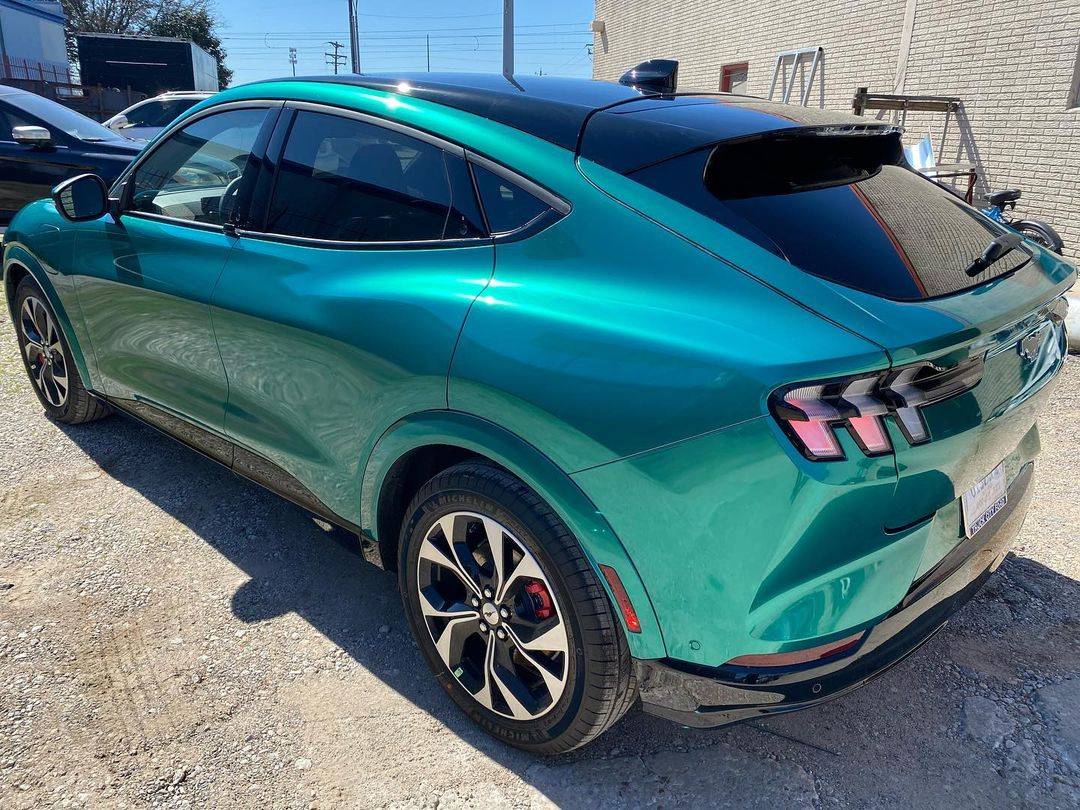 Mach-E wrapped in Dark Green Pearl 3M vinyl wrap | Page 3 | MachEforum ...