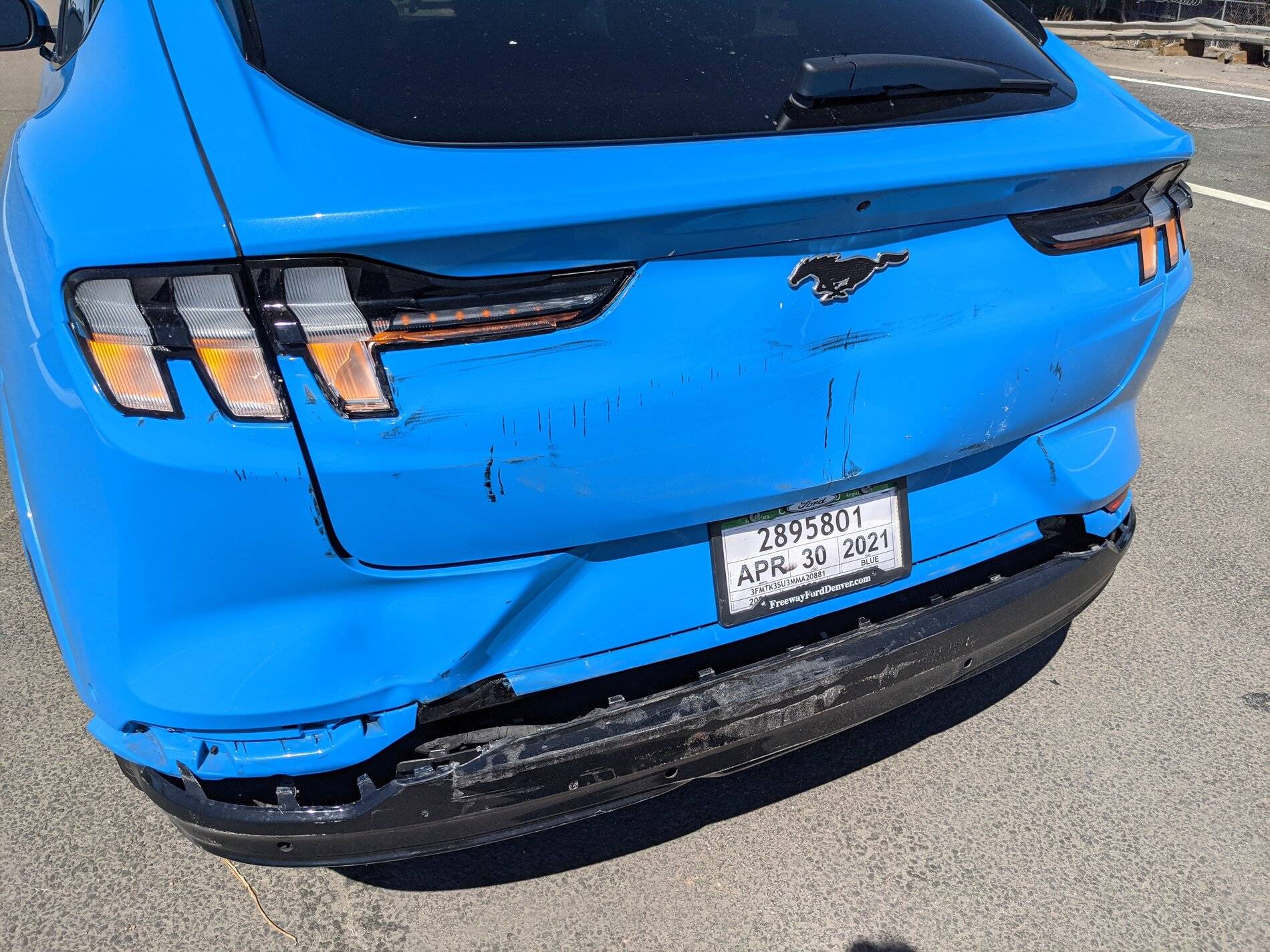 Rear ended in Hit & Run | MachEforum - Ford Mustang Mach-E News, Owners ...
