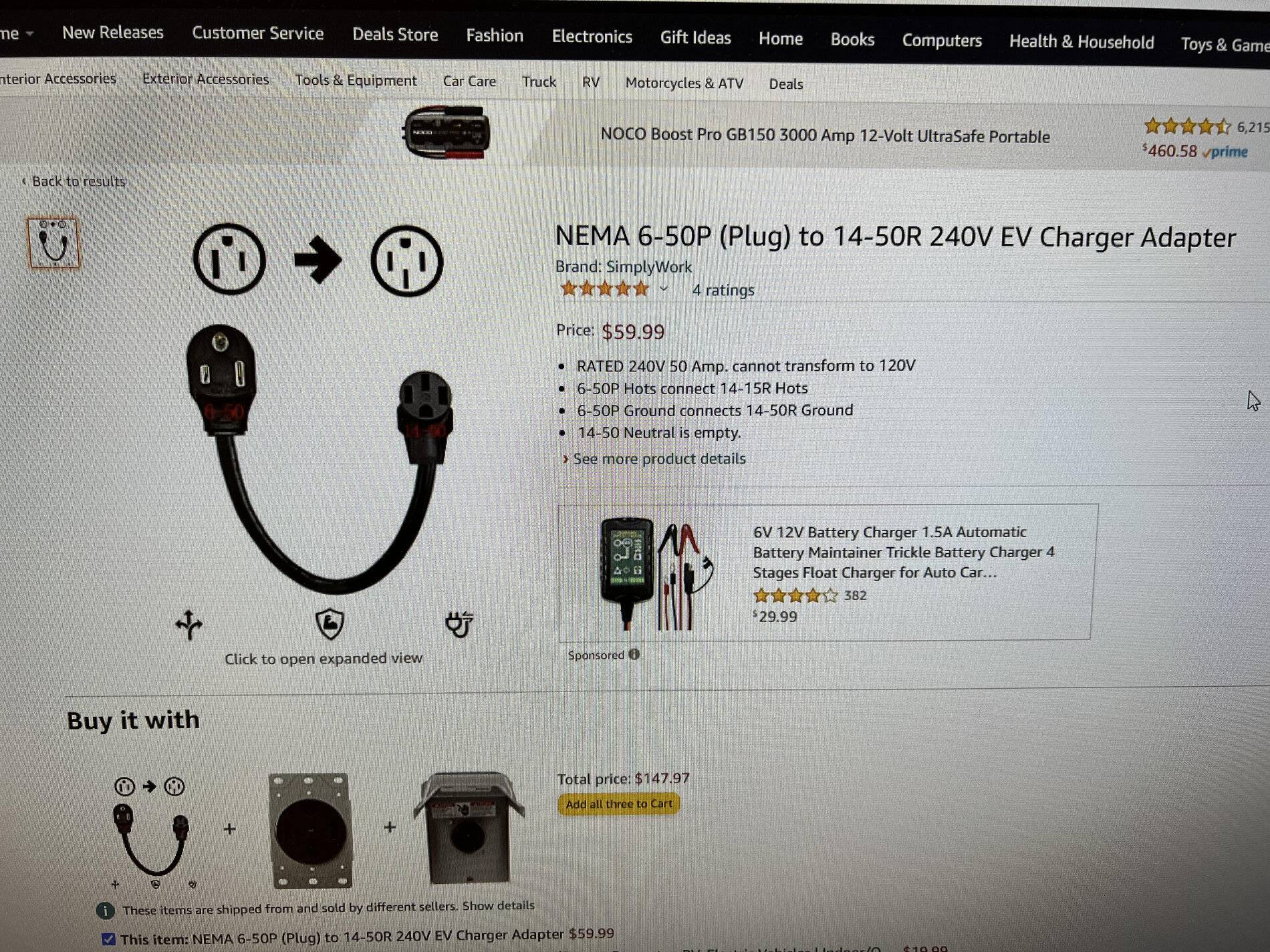 Mach-E Charging with Nema 6-50 Cord | MachEforum - Ford Mustang Mach-E ...