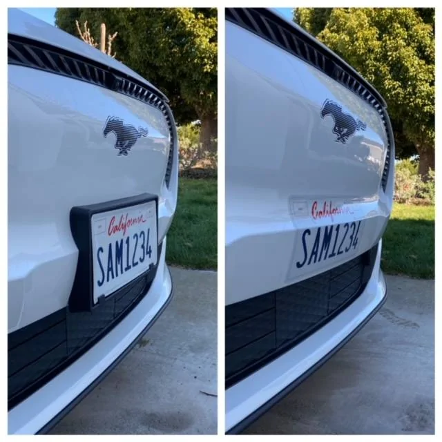 Mach-E GTPE owner installs new California "Decal Plate" | MachEforum ...