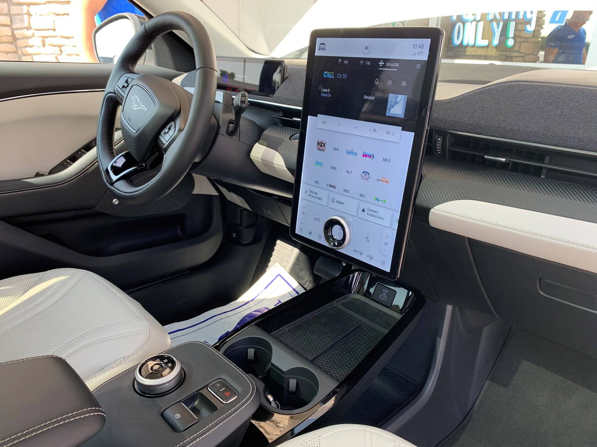 Mach-E 4x (Star White / Gray Interior) sighted at Phoenix dealership ...