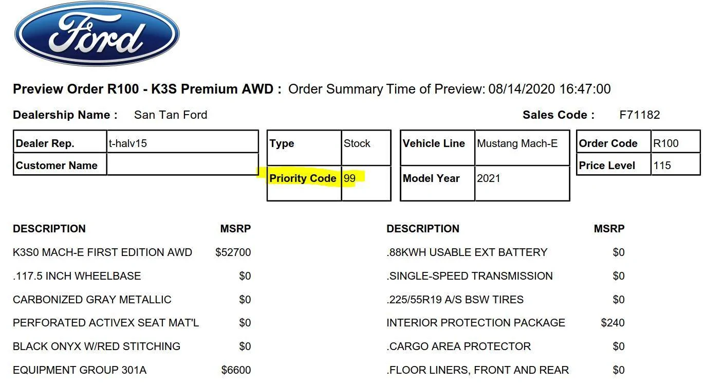 8/15 Mach-E Scheduling "Priority Code" Poll | MachEforum - Ford Mustang ...