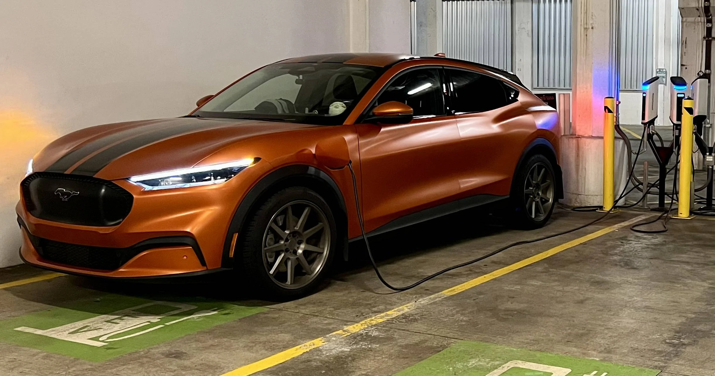 mach e with custom mods, stickers, wheels, graphics, emblems anything ...