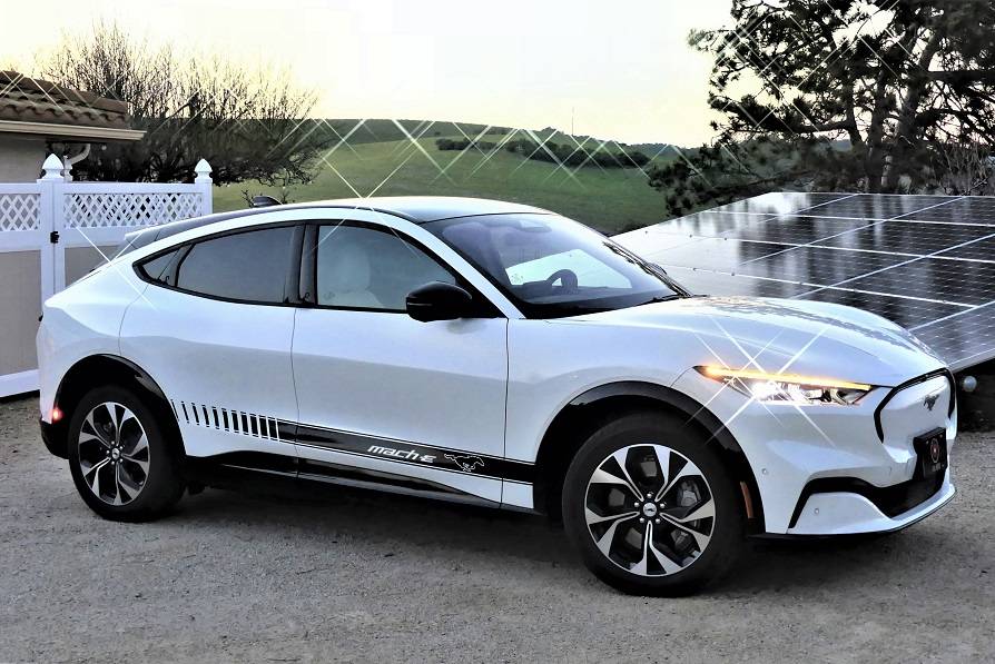 mach e with custom mods, stickers, wheels, graphics, emblems anything ...