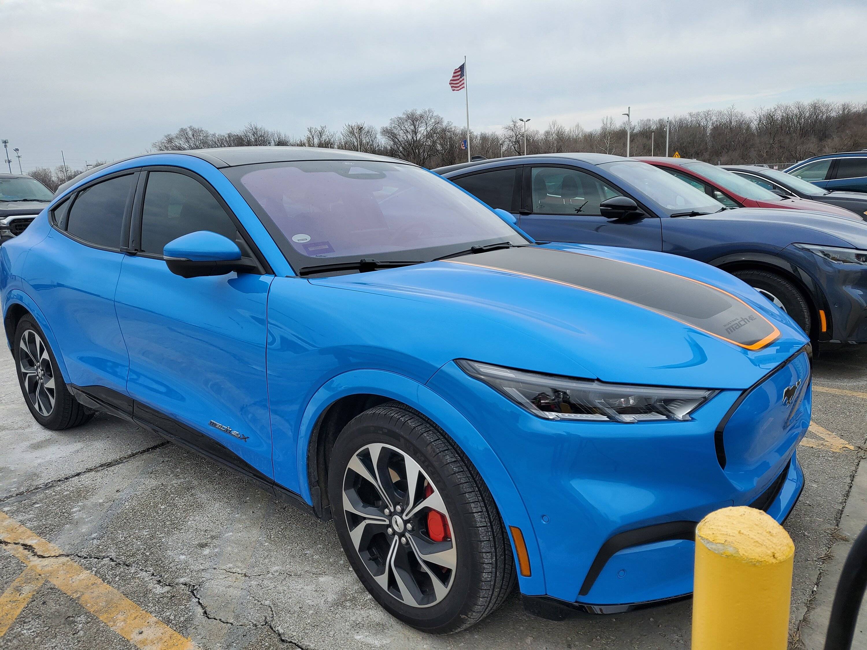 mach e with custom mods, stickers, wheels, graphics, emblems anything ...