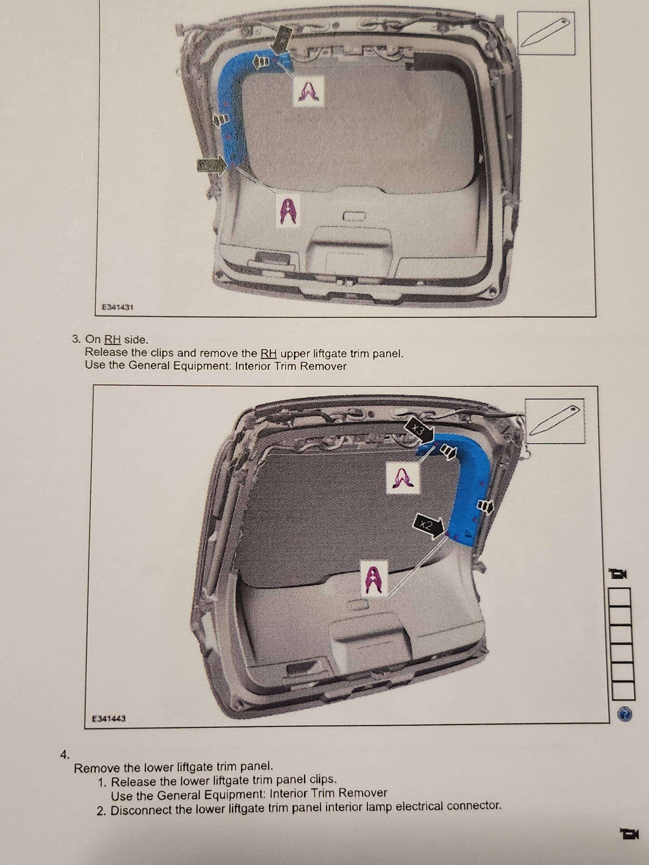 Replacing the liftgate left side tail light - Photos and a little ...