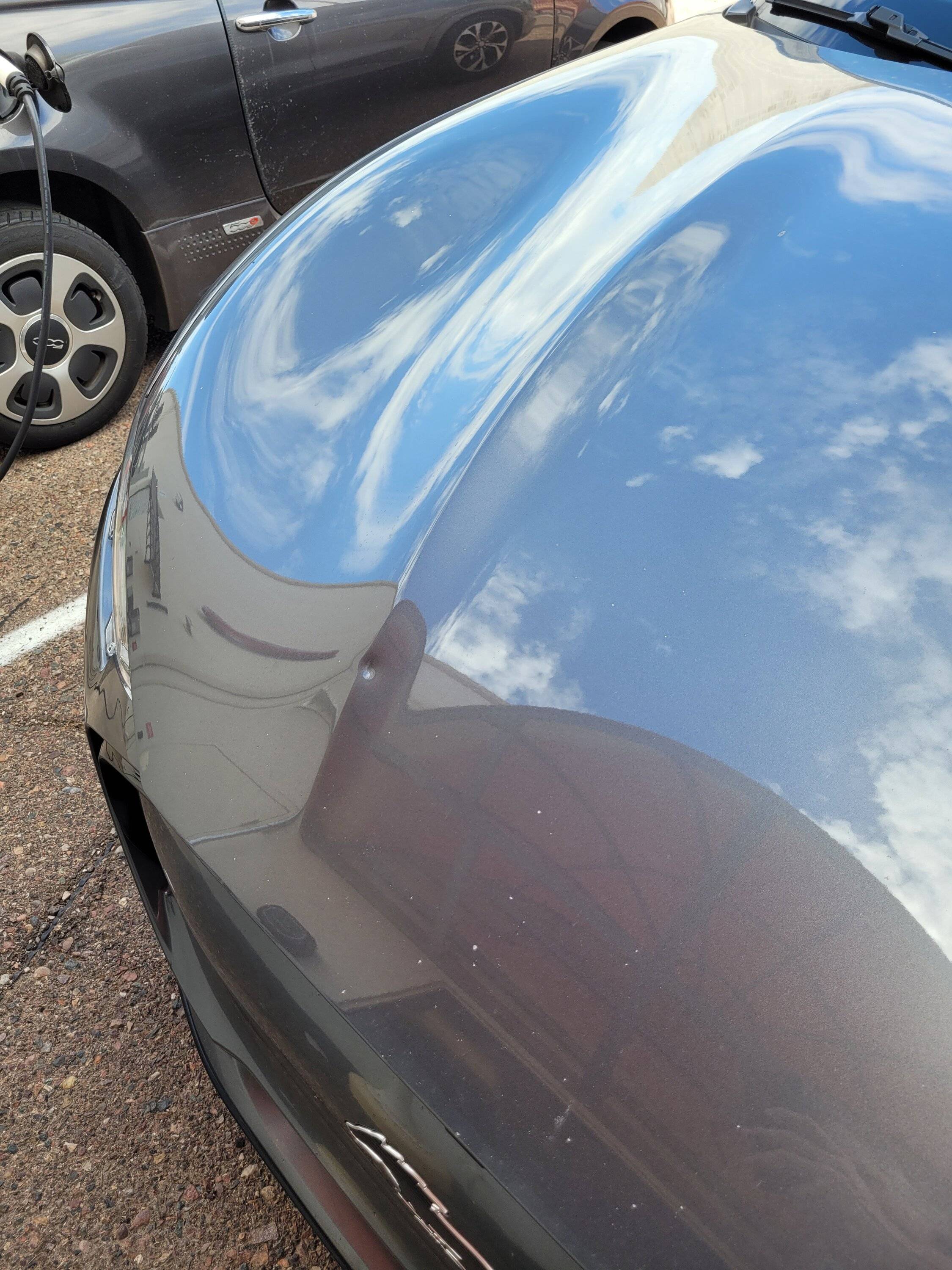 Rock chip/dent in hood - 2022 GT | MachEforum - Ford Mustang Mach-E ...