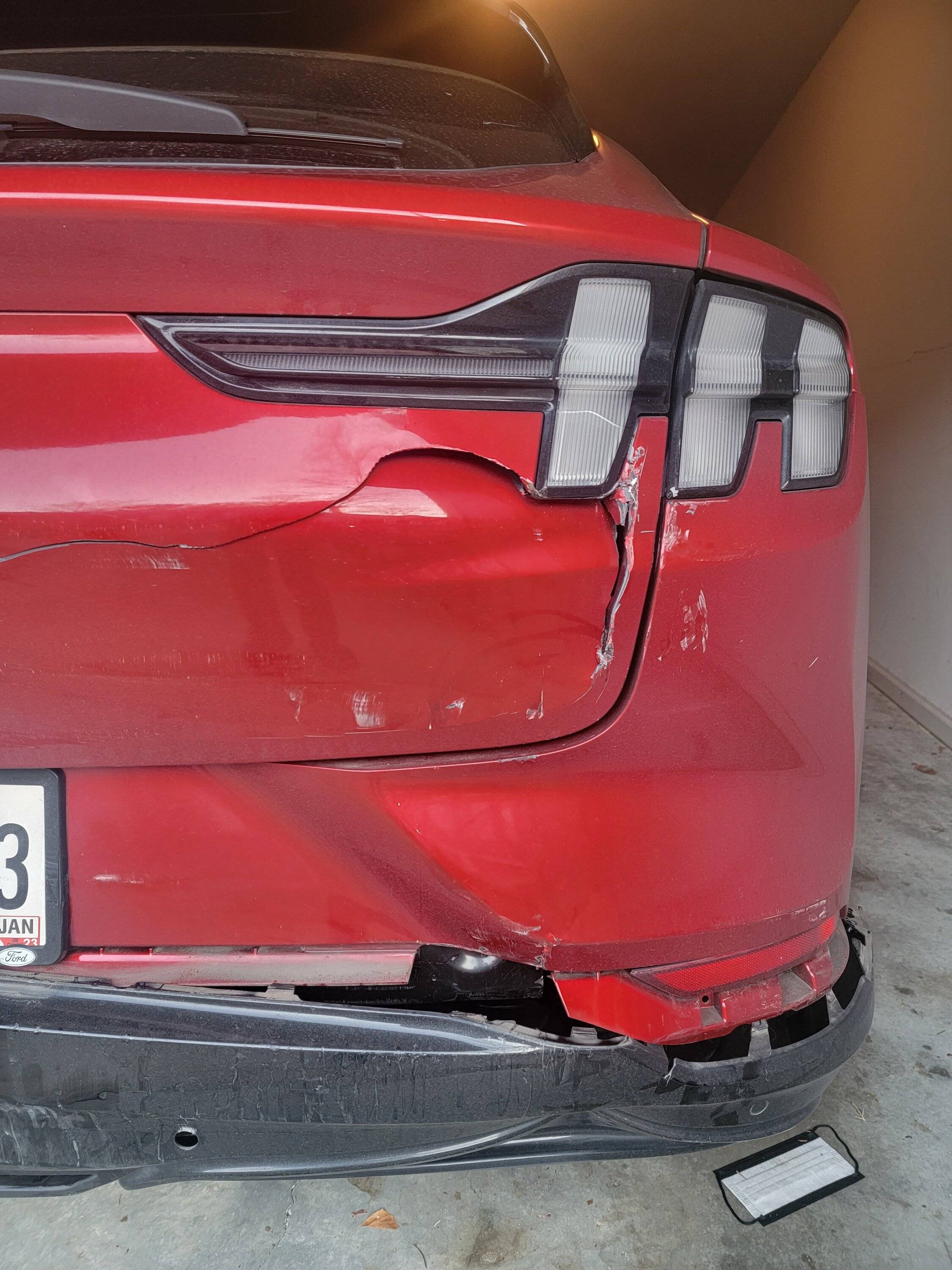 Mach E Rear End Collision | MachEforum - Ford Mustang Mach-E News ...