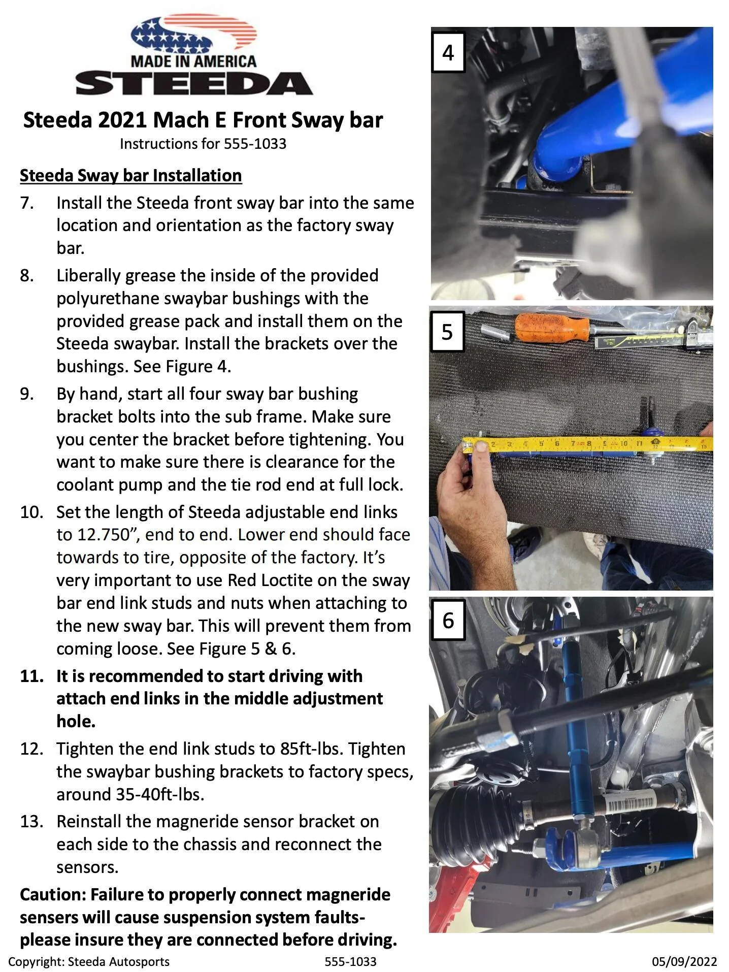 Steeda Front Sway Bar! It is awesome. Transforms the car into what it ...